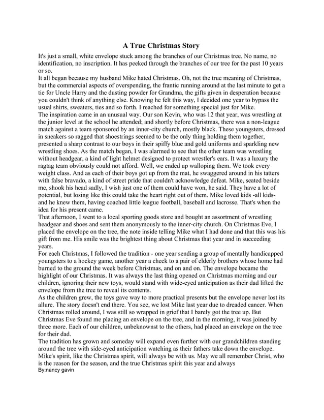 The Christmas Envelope | RTF