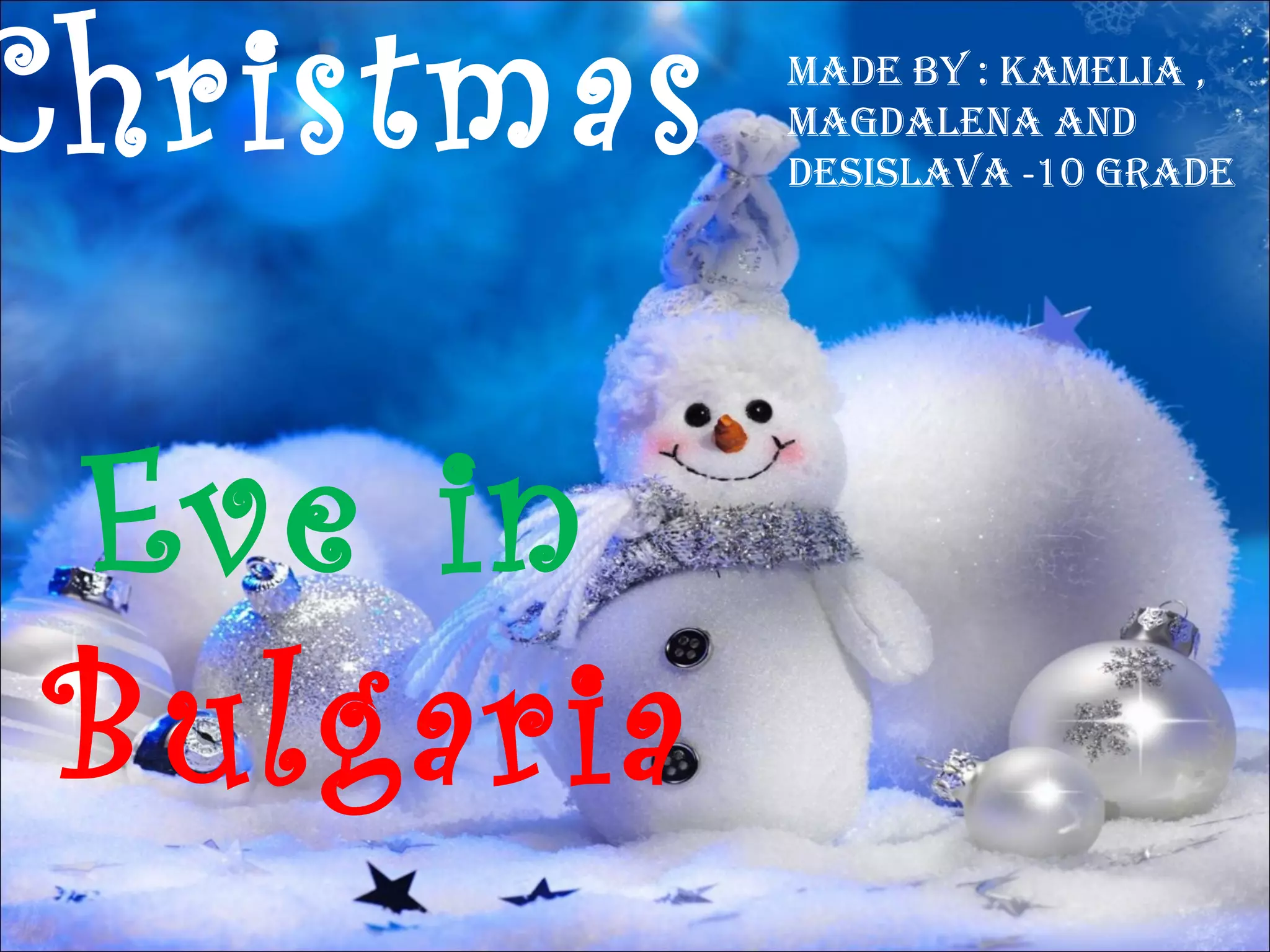 Christmas eve in bulgaria | PPT