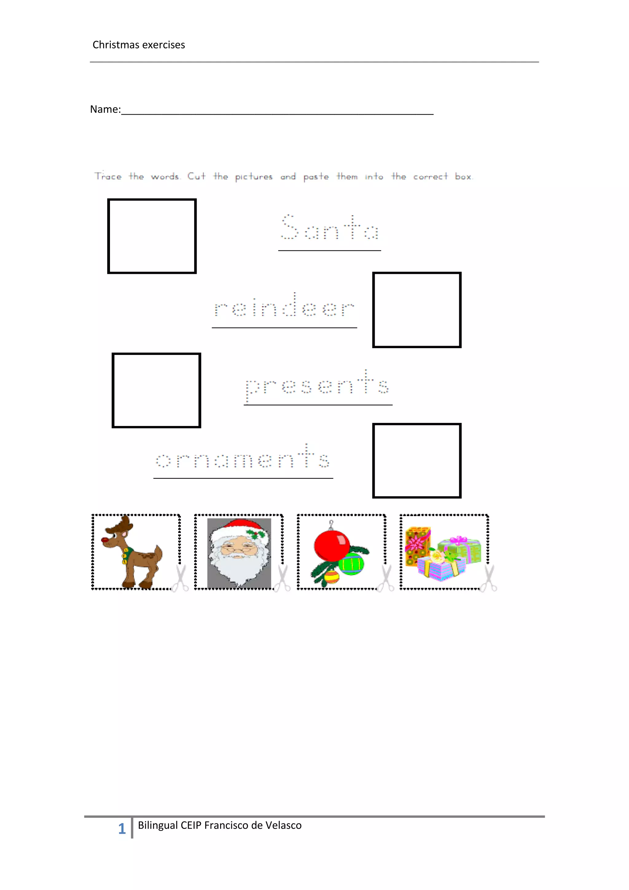 Christmas exercises | PDF