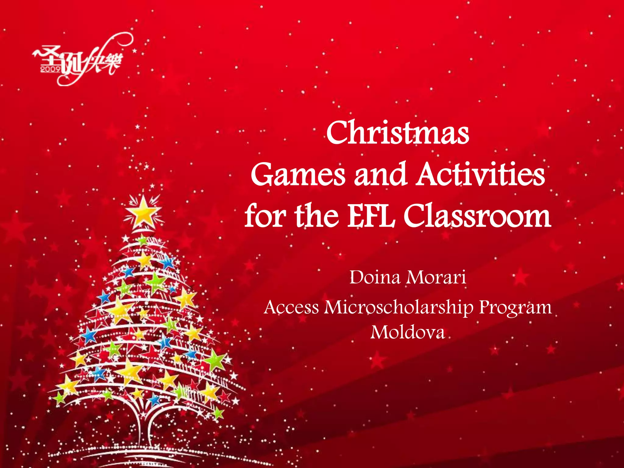 Christmas games and activities for the efl classroom | PPTX | Homework ...