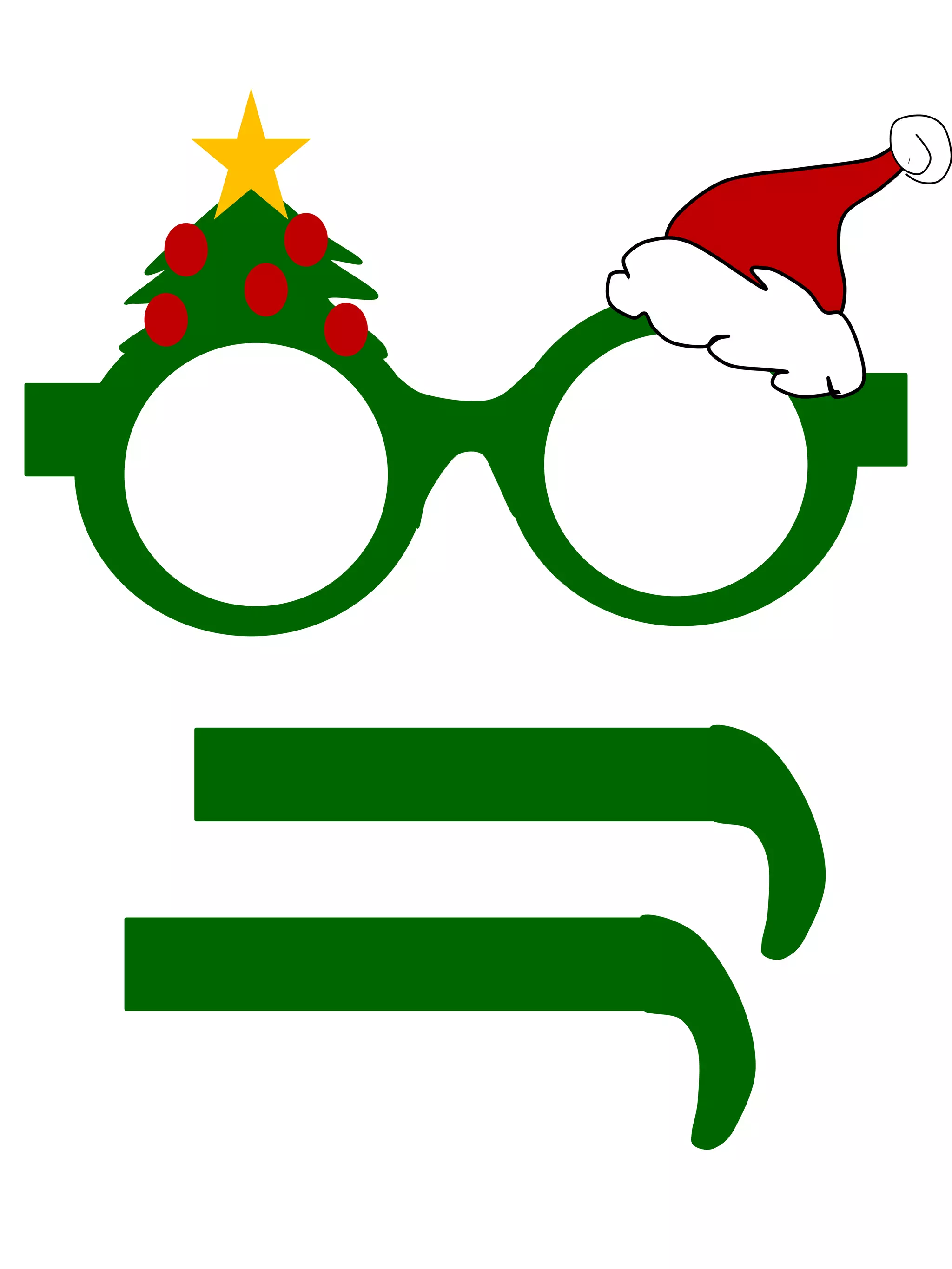 Christmas paper glasses | PPTX