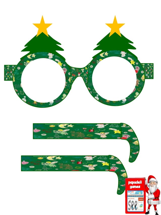 Christmas paper glasses | PPTX