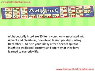 Christmas Ideas - Advent Alphabet | PPTX