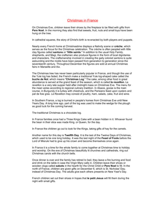 Christmas in france | PDF