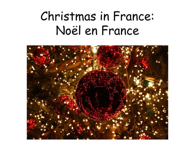 Christmas in france | PPT