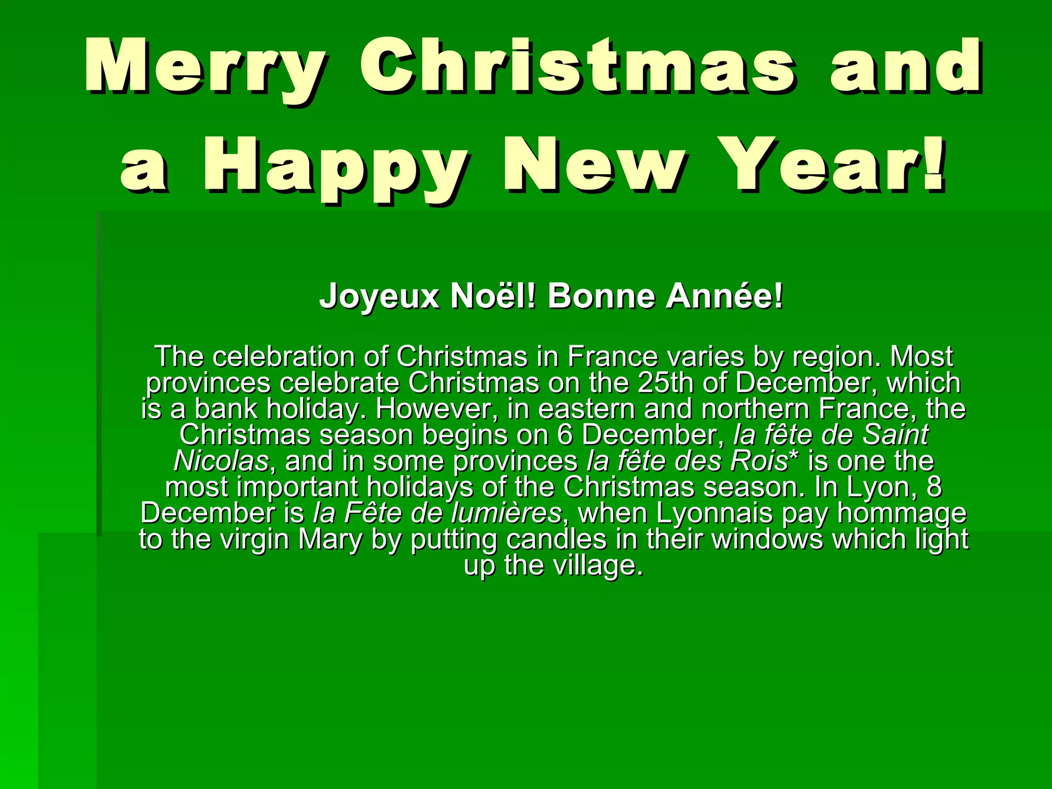 Christmas in France | PPT