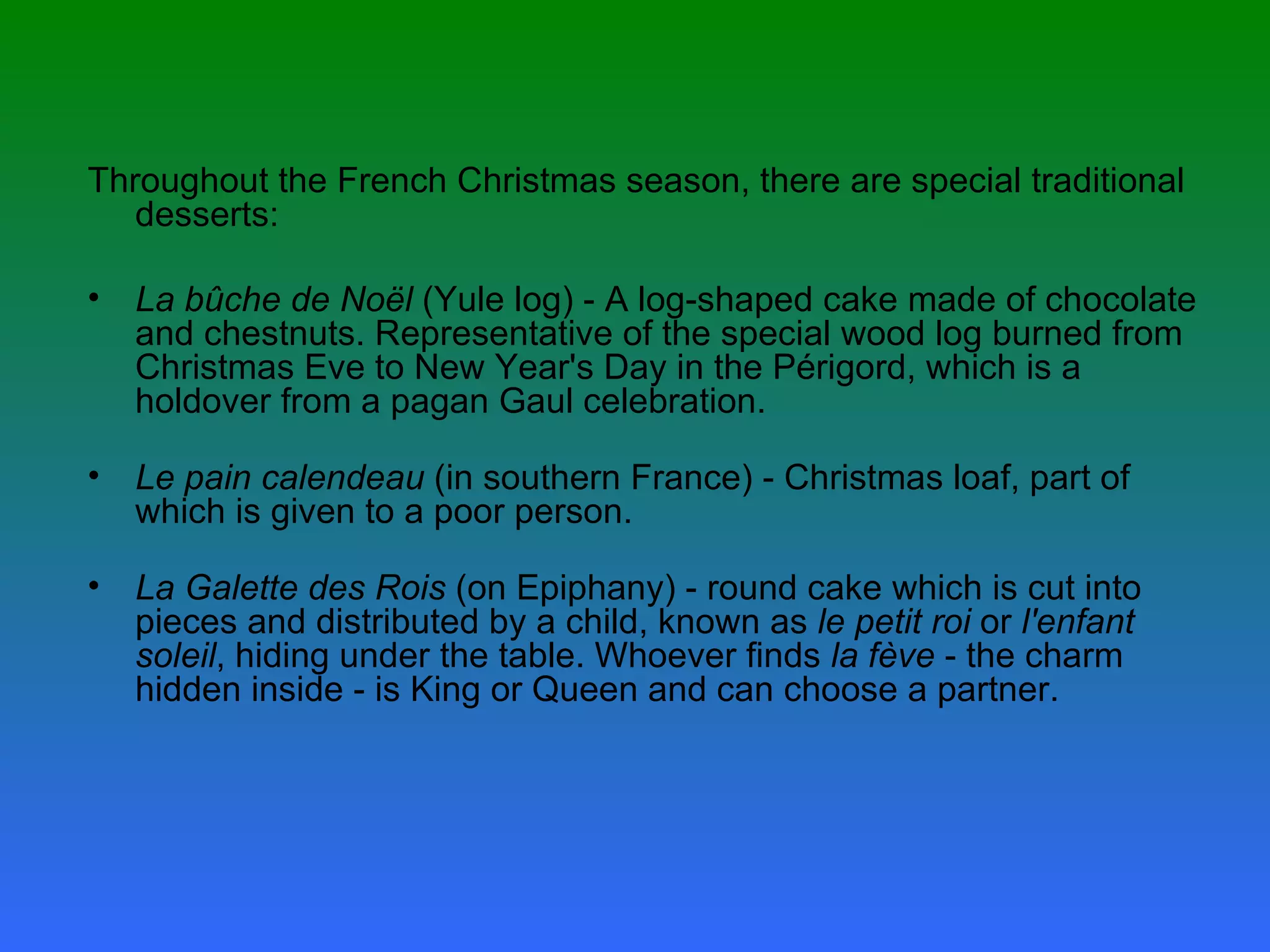 Christmas in french | PPT | National & Civic Holidays | Holidays
