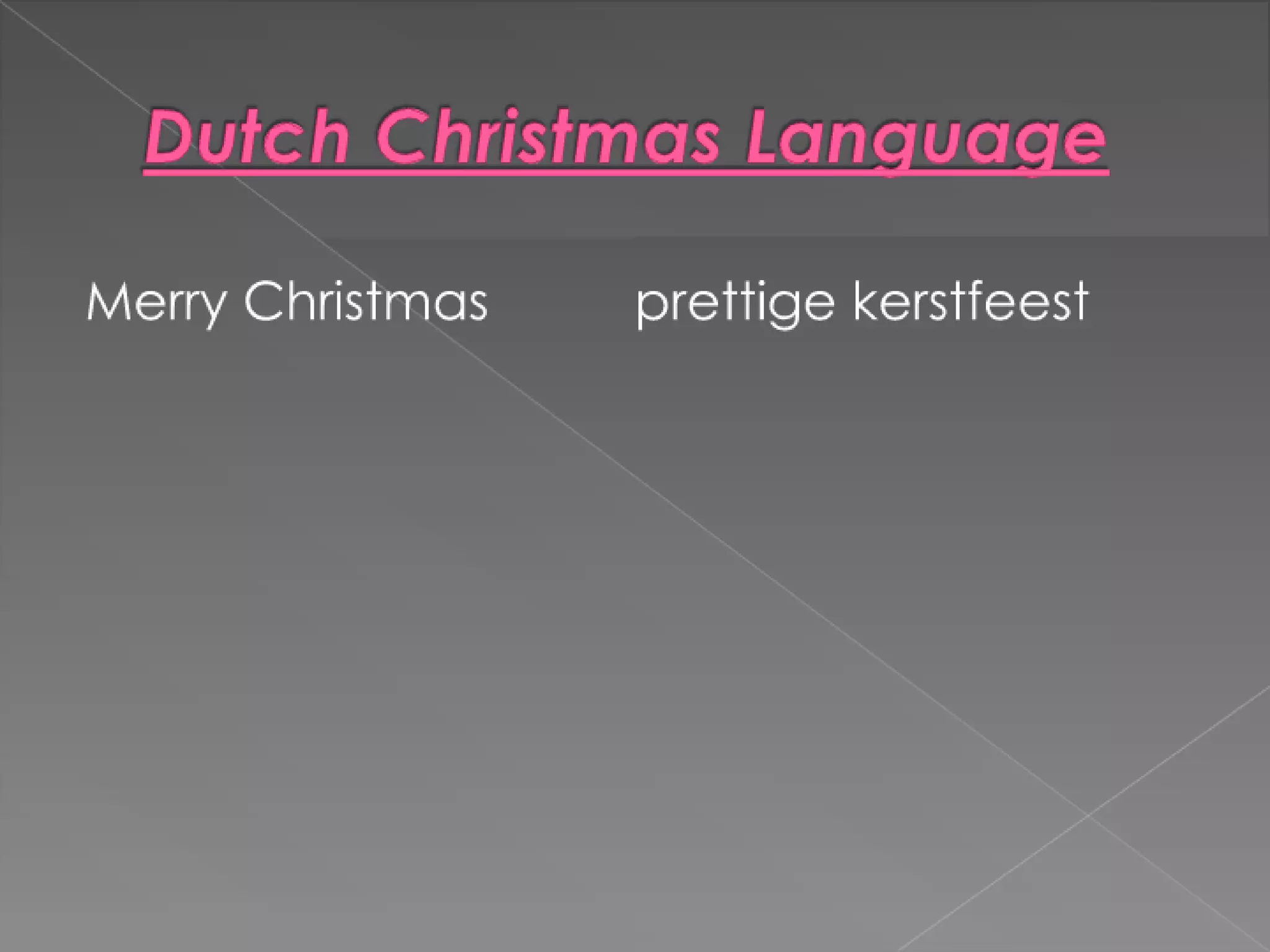 Christmas in the netherlands | PDF