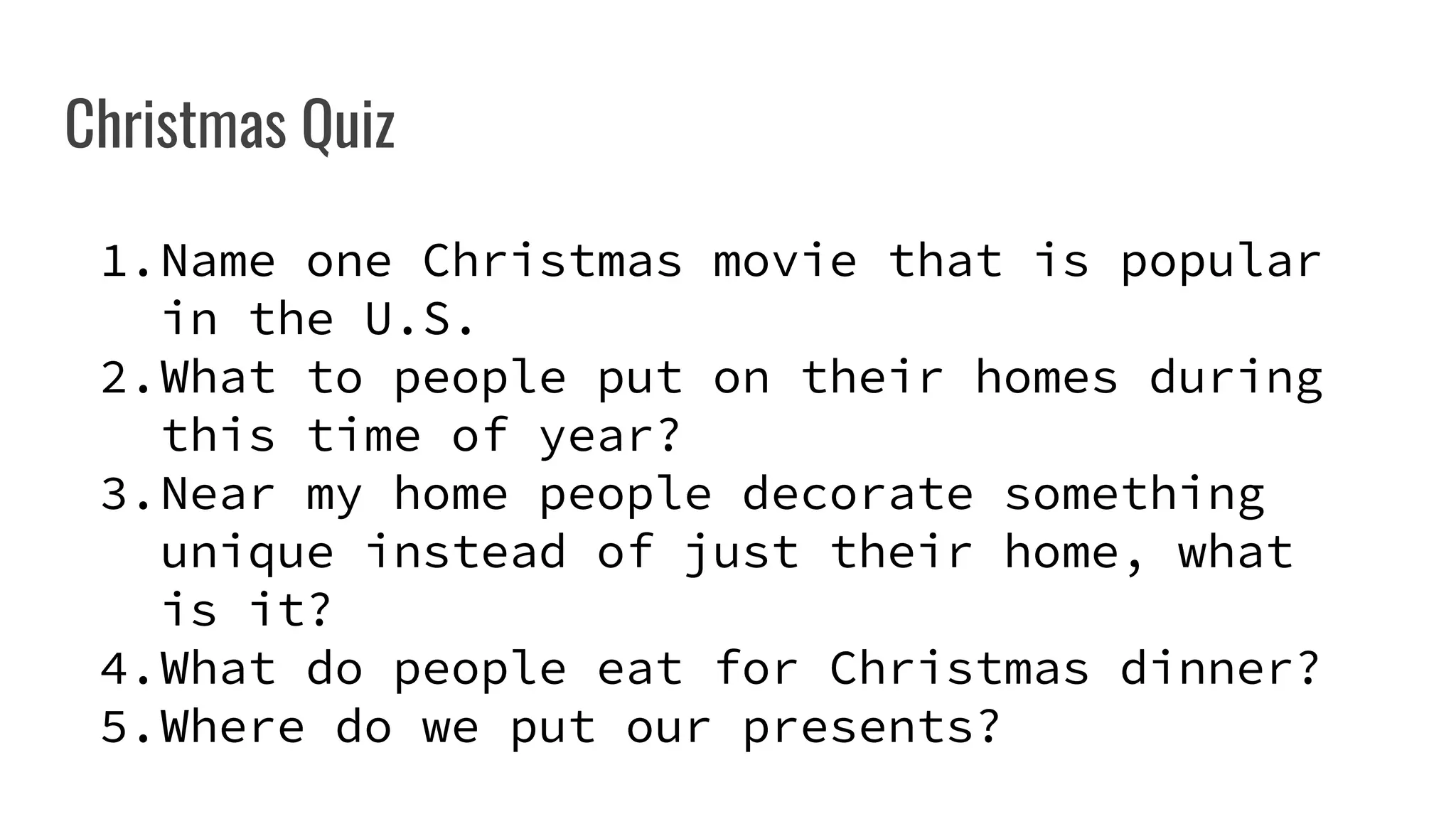 Christmas in the united states | PPT