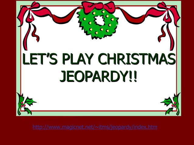 Christmasjeopardy | PPT