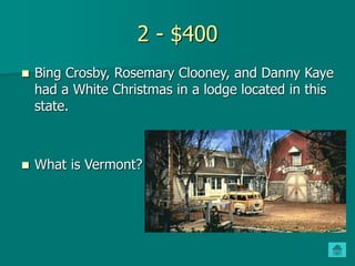 Christmas Movie Jeopardy | PPT