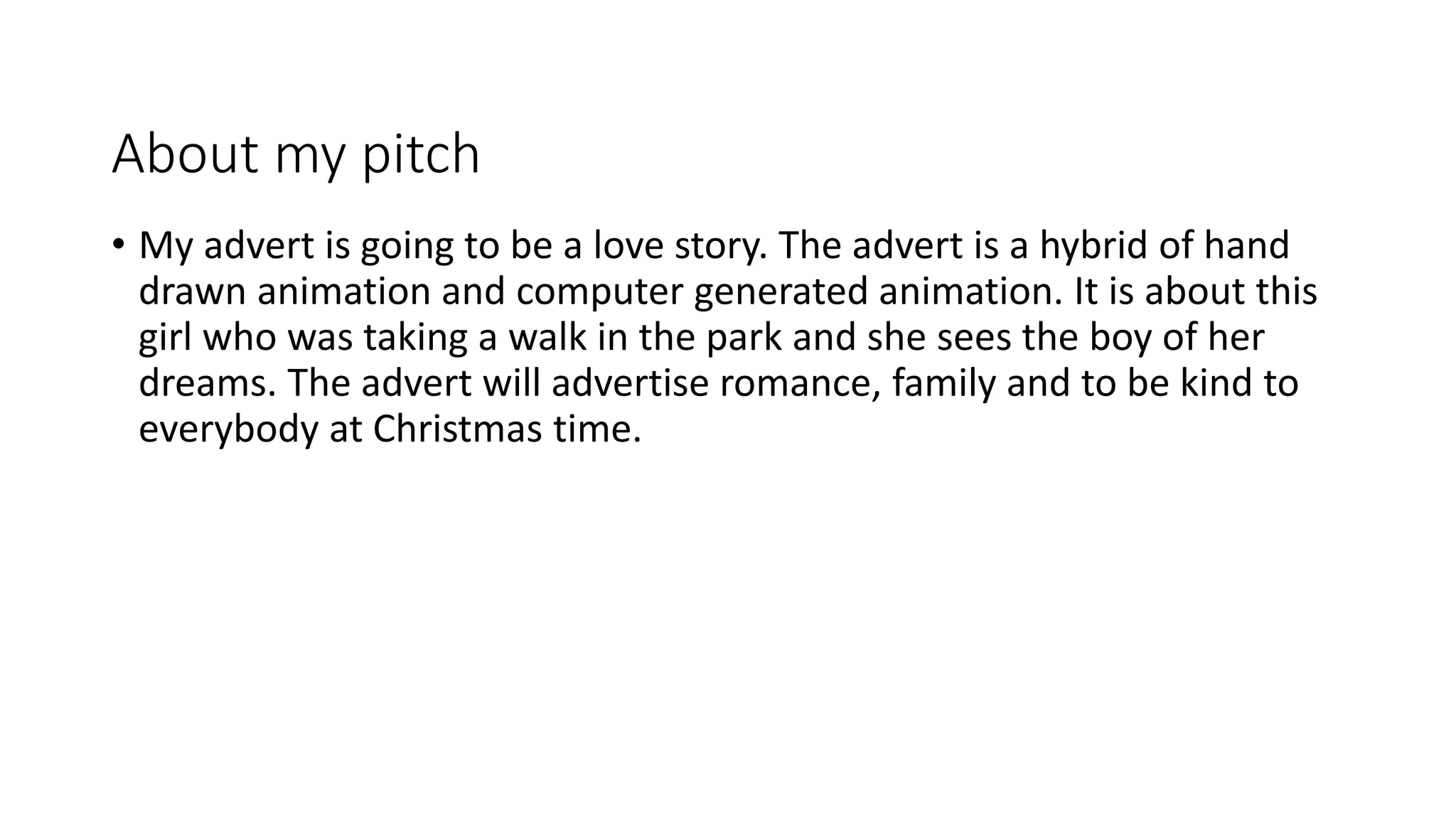Christmas pitch | PPT