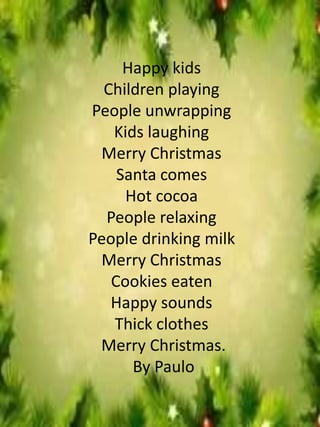 Christmas poemslideshow | PDF