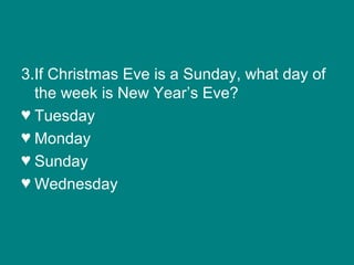 Christmas quiz | PPT