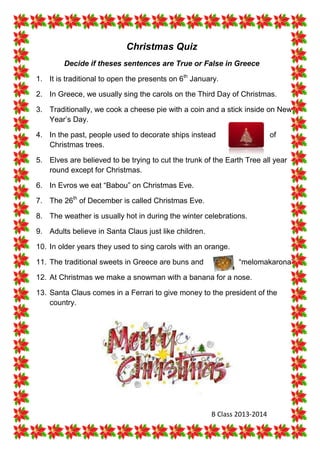 Christmas quiz final | DOCX