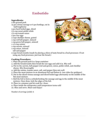Christmas Recipe | DOCX