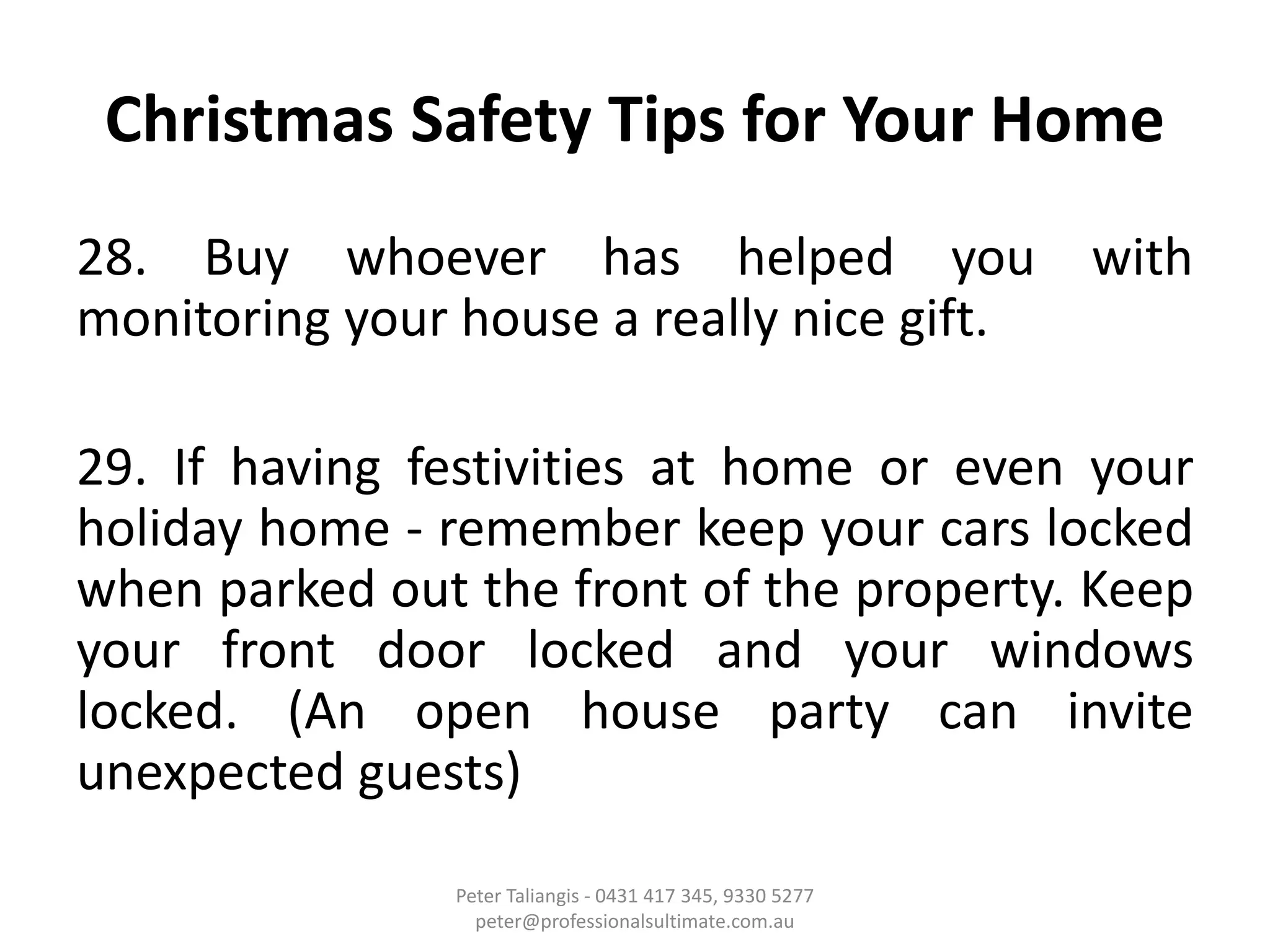Christmas safety tips - 35 Essential Safety Tips for your Home ...
