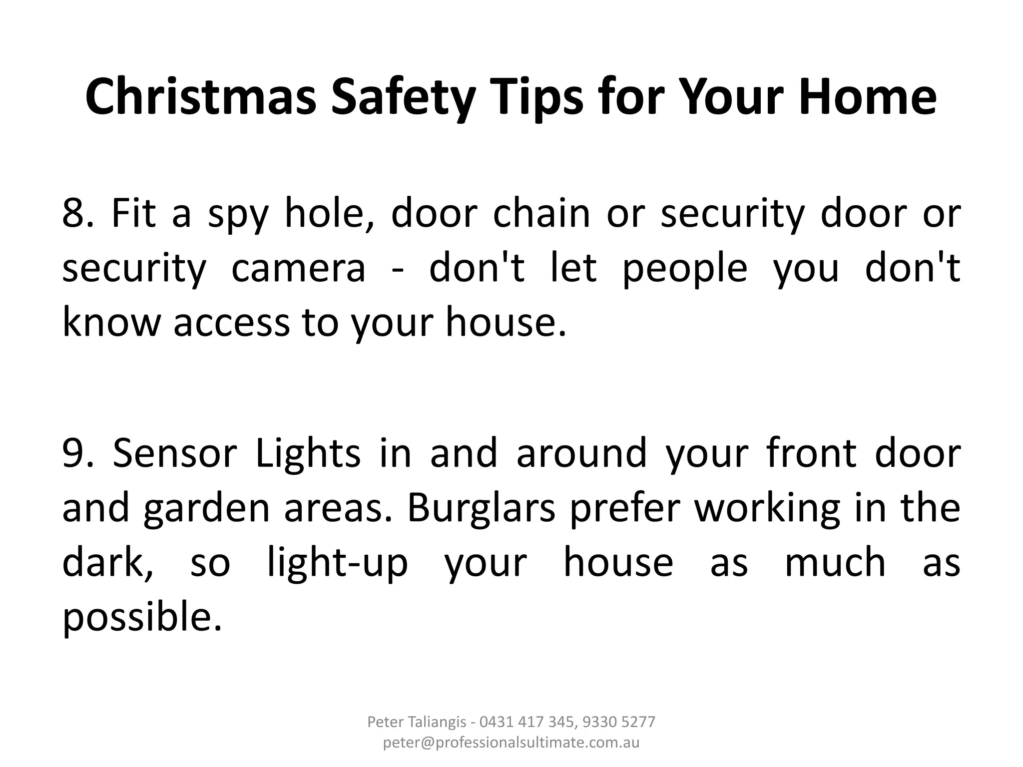 Christmas safety tips - 35 Essential Safety Tips for your Home ...