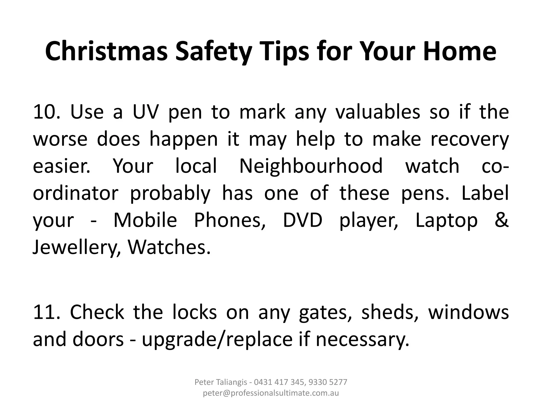 Christmas safety tips - 35 Essential Safety Tips for your Home ...