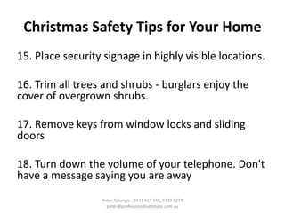 Christmas safety tips - 35 Essential Safety Tips for your Home ...