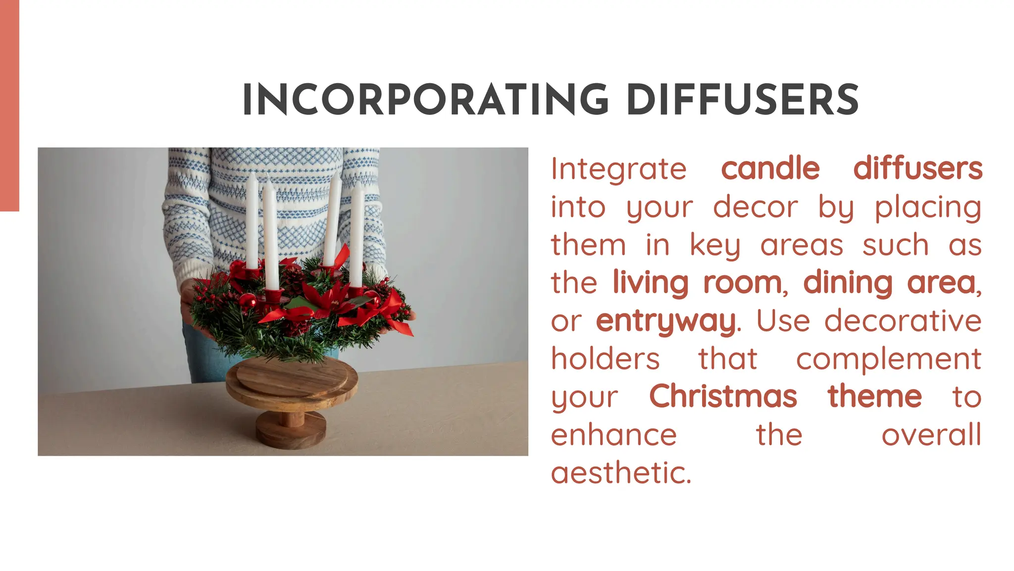 Christmas Scented Candle Diffuser Set | PPT