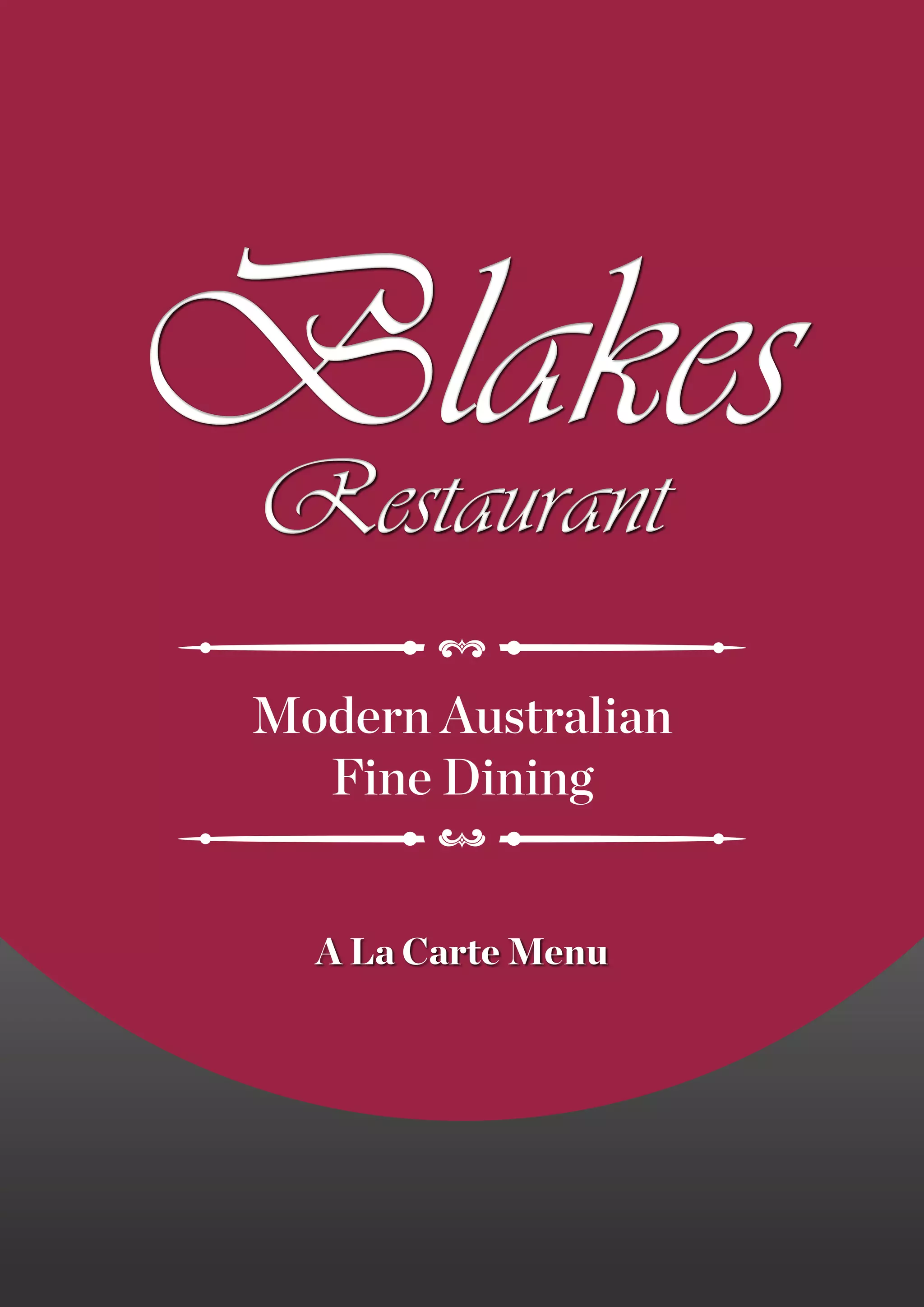 Christmas Season Ala Carte Menu Pdf