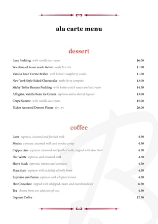 Christmas season ala carte menu | PDF