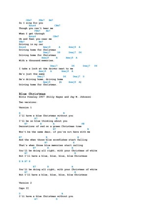 Christmas songs chords | DOCX