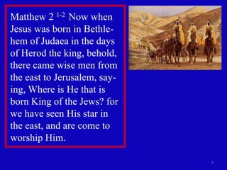 Christmas story 2011e the wise men | PPT