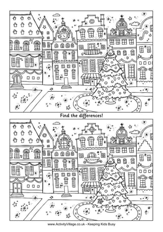 Christmas street find_the_differences | PDF