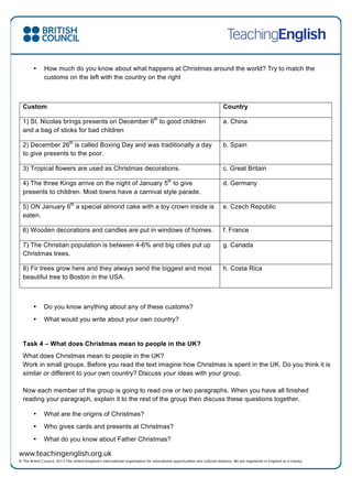Christmas student worksheet | PDF