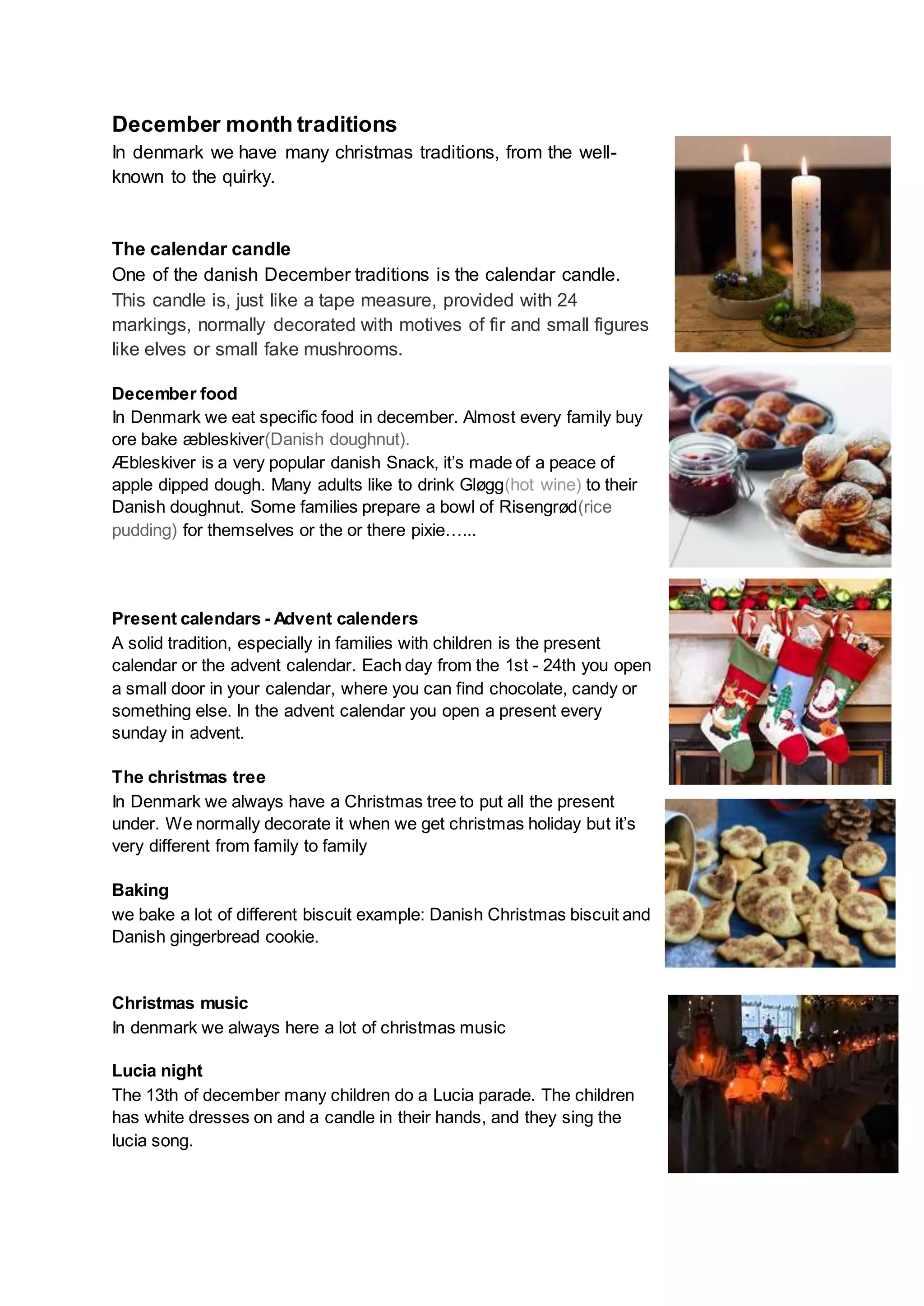 Christmas traditions denmark | DOCX