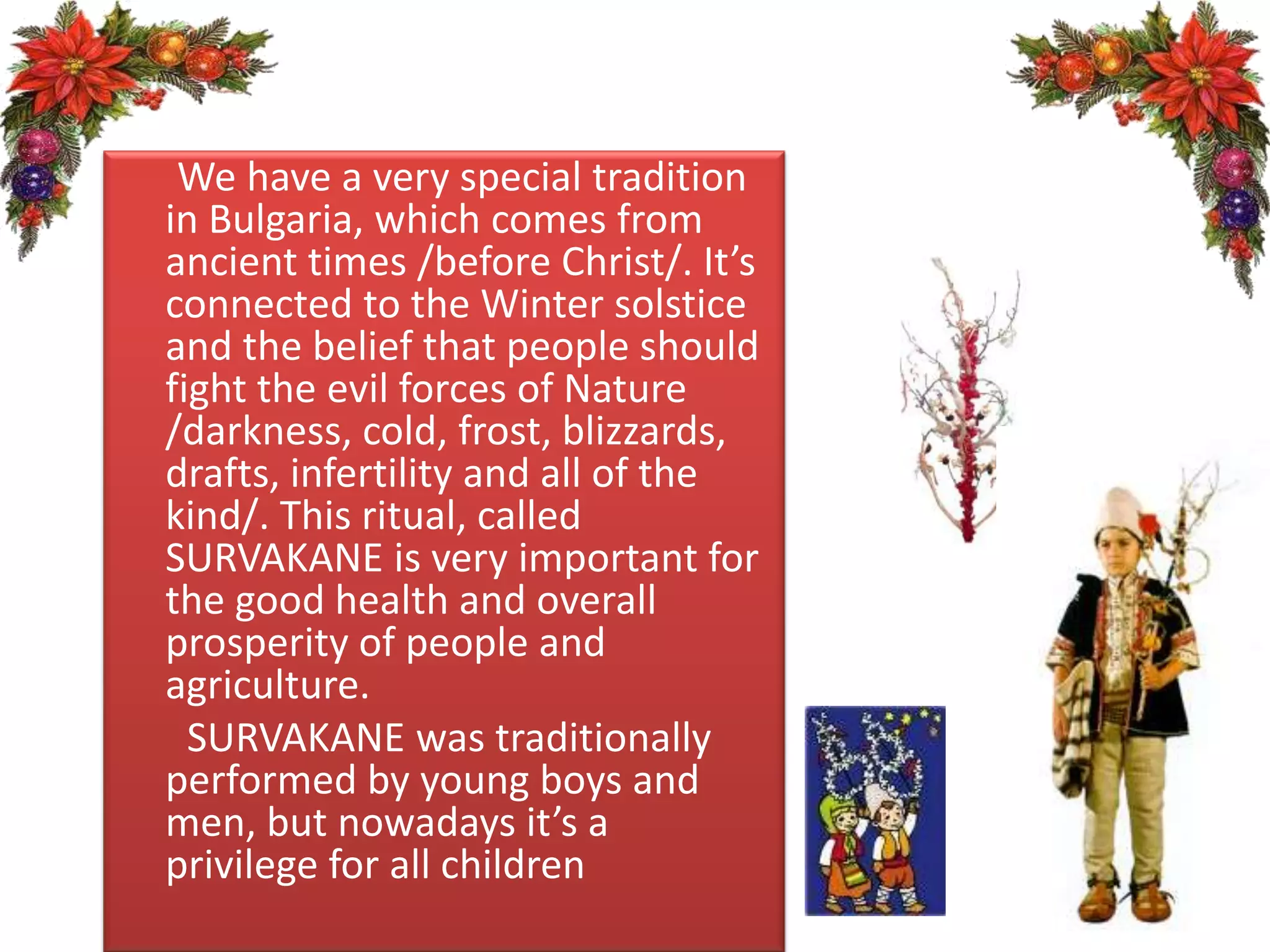 Christmas traditions in Bulgaria | PPSX