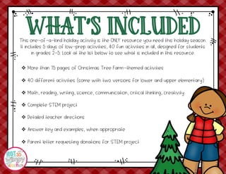 Christams Tree Farm Activity for students | PDF