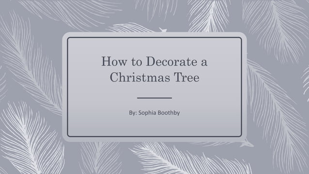 Christmas tree powerpoint | PPT