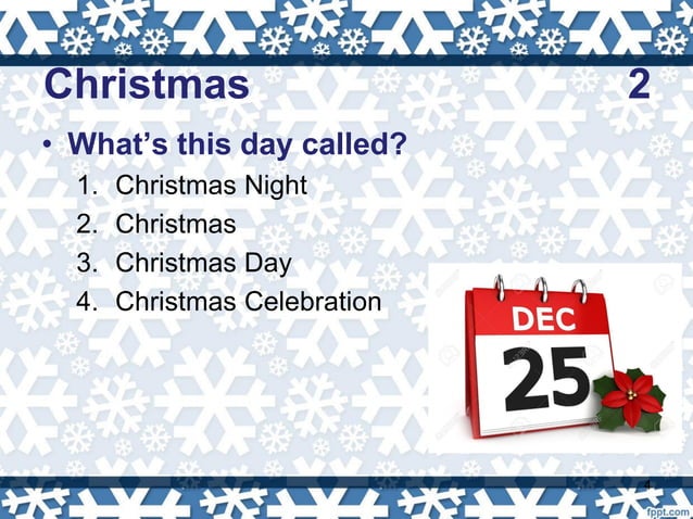 Christmas Trivia Game | PDF | National & Civic Holidays | Holidays
