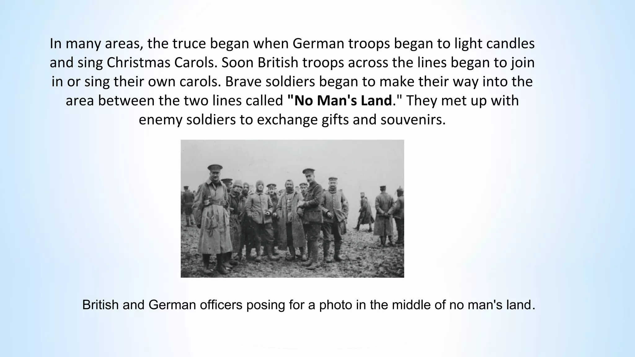 Christmas truce 1914 | PPT | Death, Injury, or Military Conflict ...