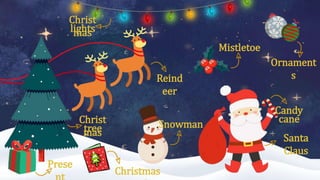 Christmas vocabulary presentation for elementary education | PPT