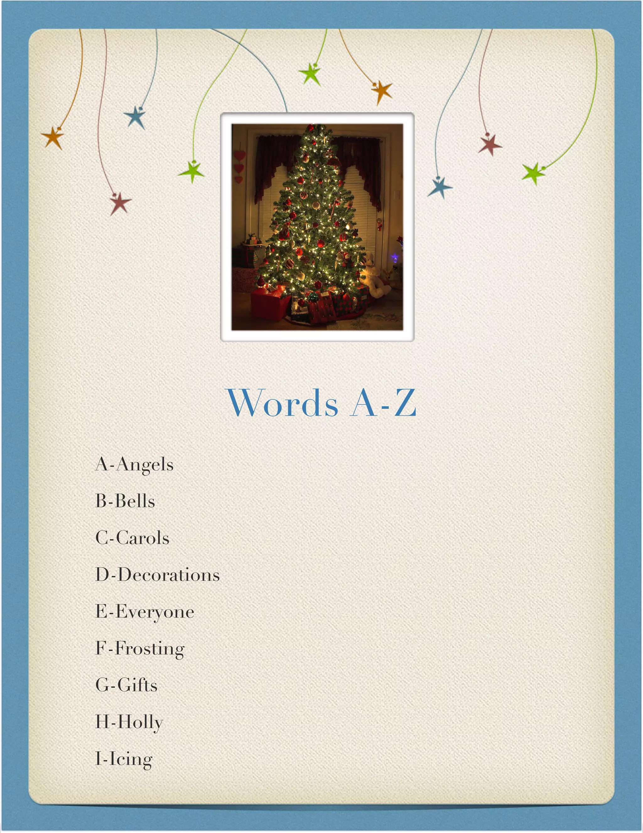 Christmas word A-Z | PDF