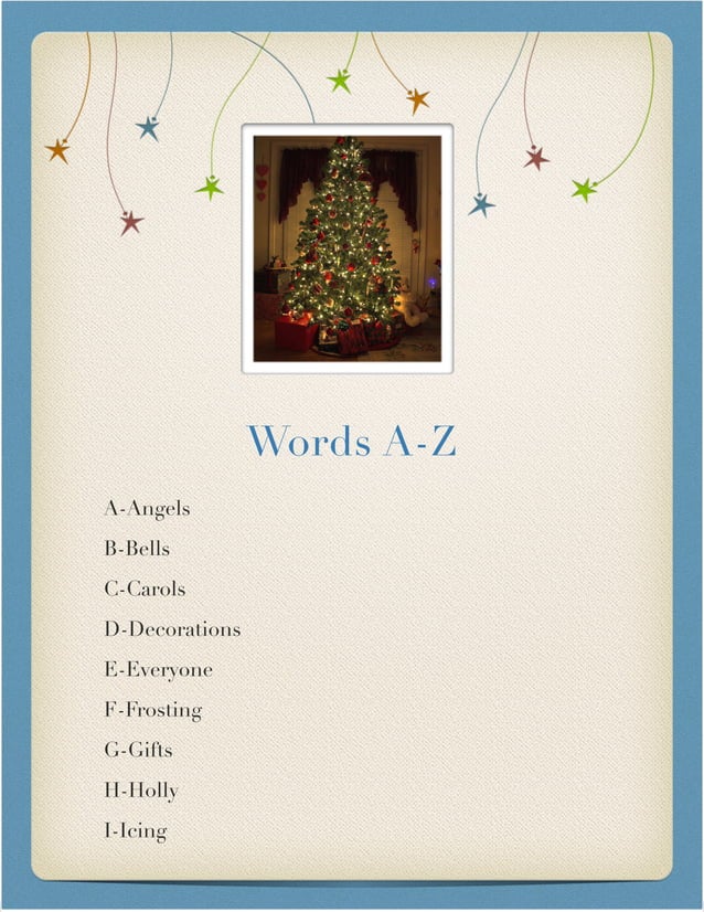 Christmas word A-Z | PDF