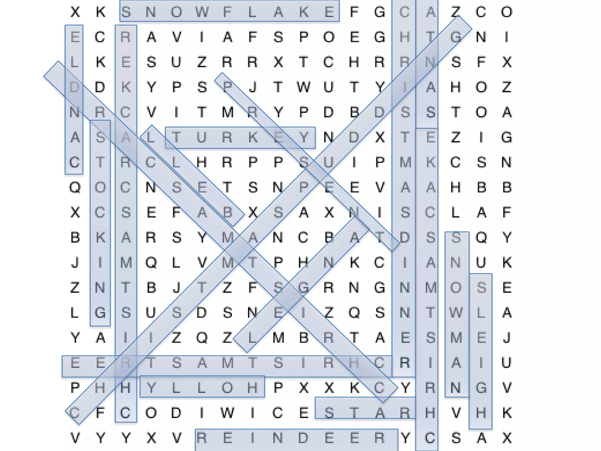 Christmas wordsearch answers | PPT