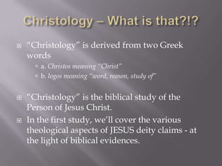 Christology | PPTX
