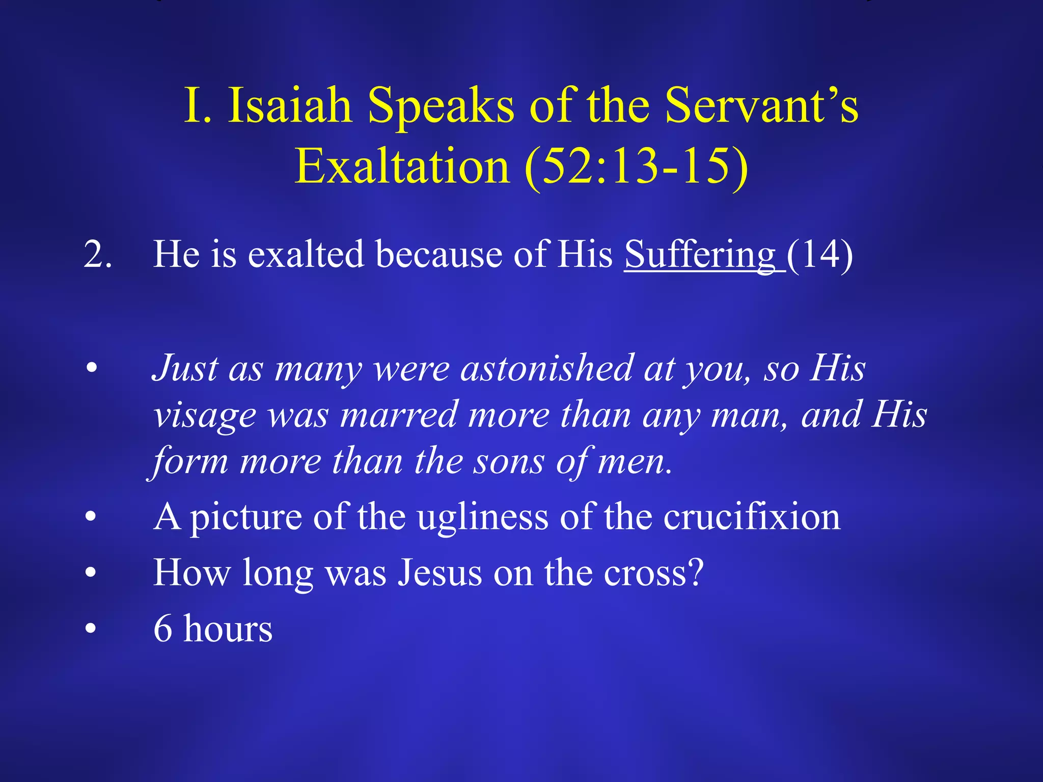 Christology 7 (Isaiah 52 & 53) | PDF