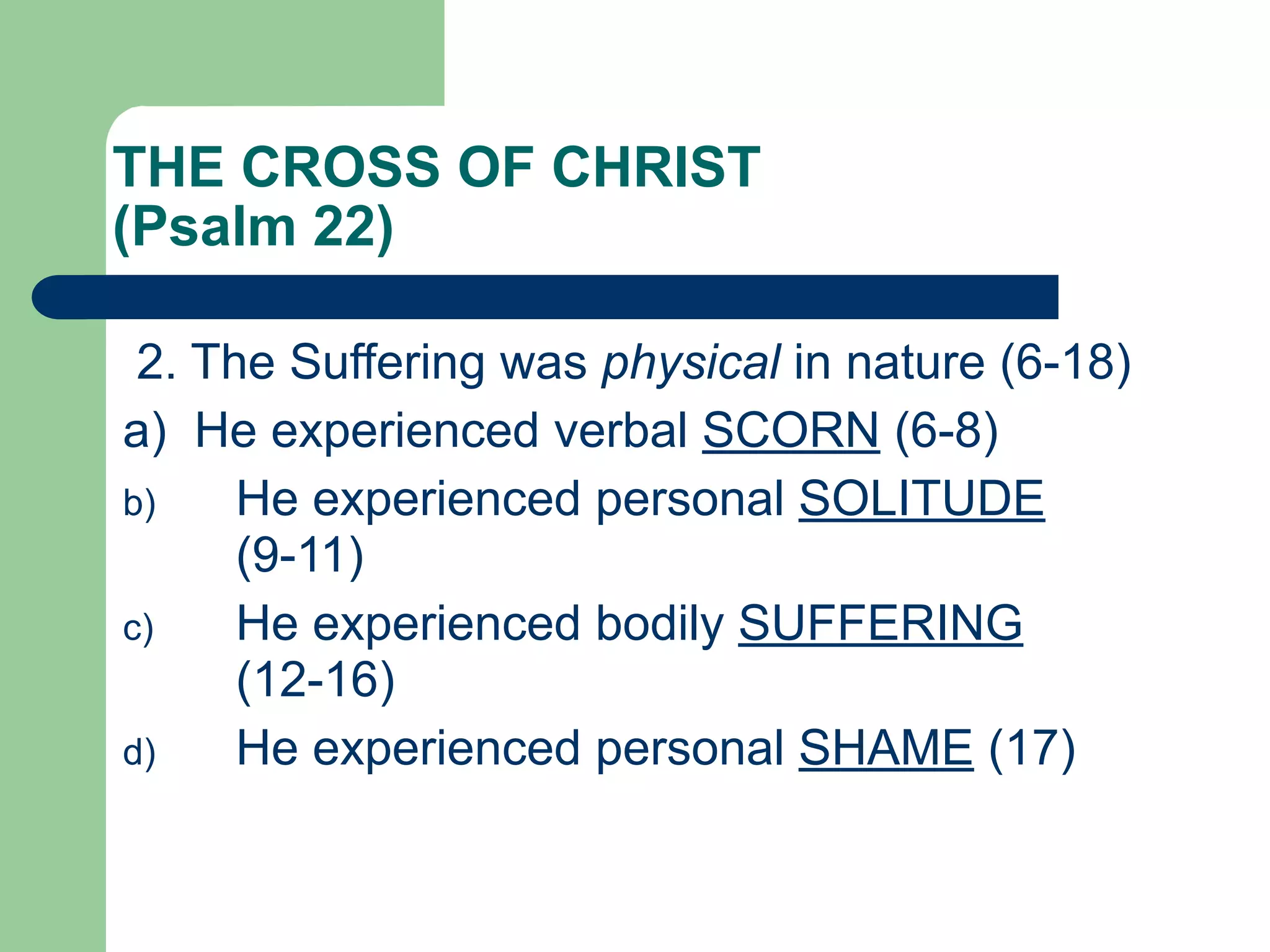 Christology in Psalm 22 | PDF | Christianity | Religion & Spirituality