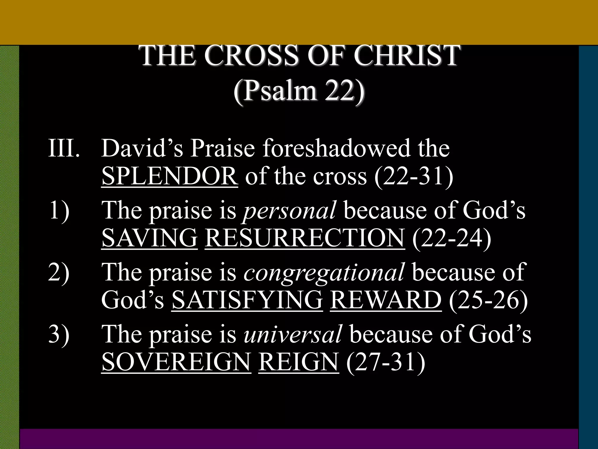 Christology in Psalm 22 | PDF | Christianity | Religion & Spirituality