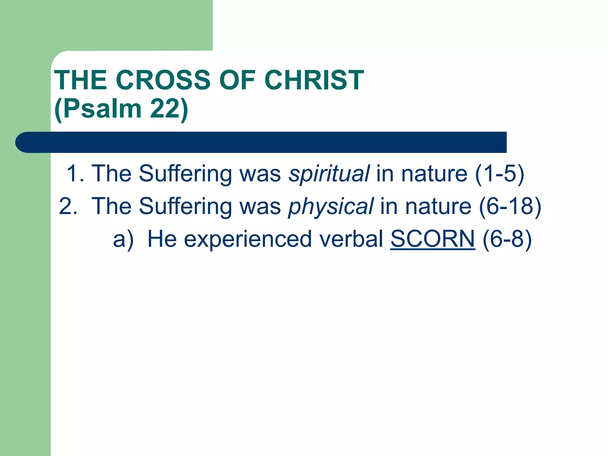 Christology in Psalm 22 | PDF | Christianity | Religion & Spirituality