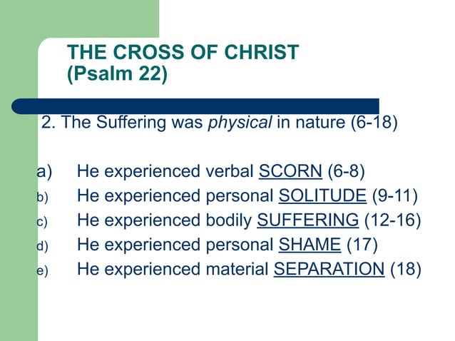 Christology in Psalm 22 | PPT