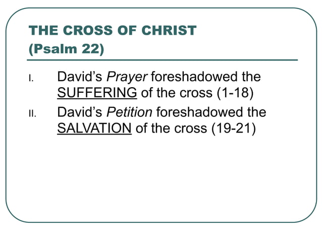 Christology in Psalm 22 | PPT