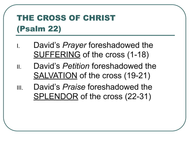 Christology in Psalm 22 | PPT