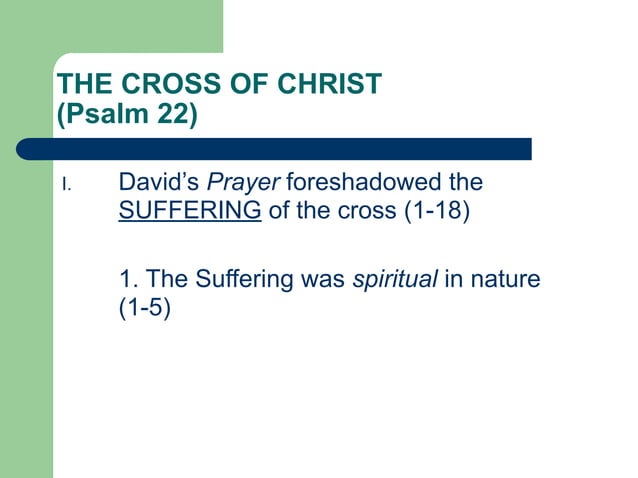 Christology in Psalm 22 | PPT